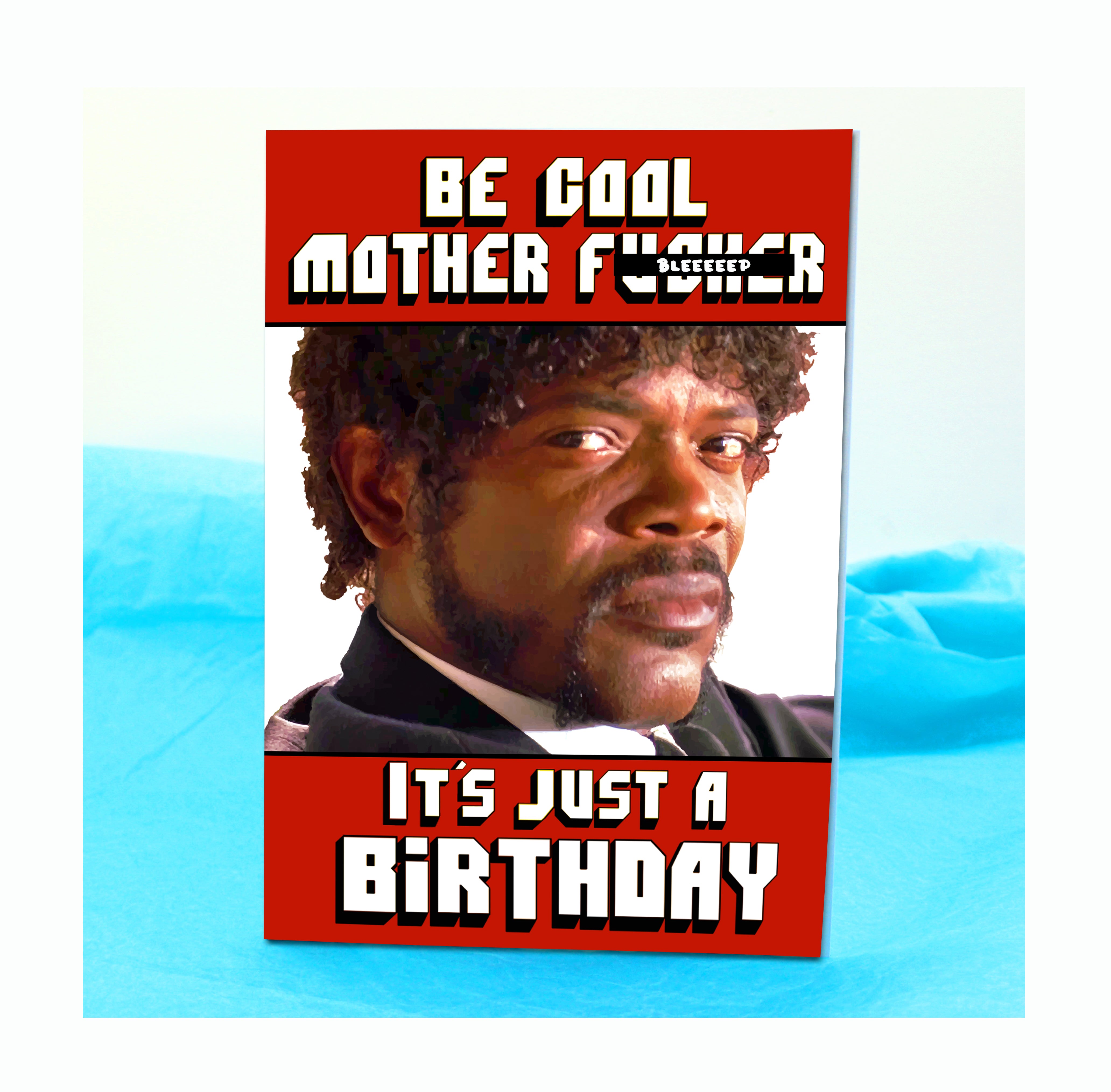 Pulp Fiction Funny Birthday Card KimWestARt – KimWestArt
